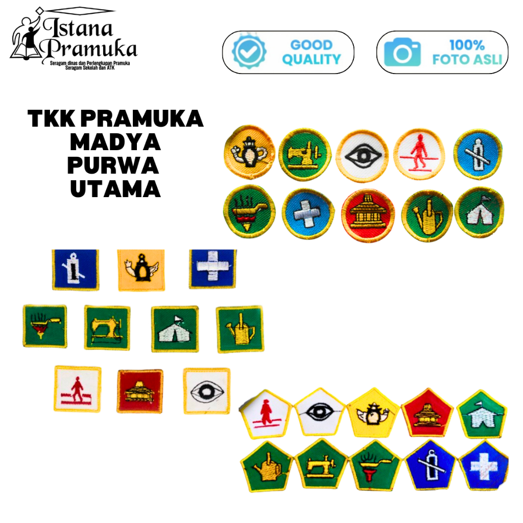 Jual Tanda Kecakapan Khusus (TKK) Pramuka - Bulat/Segilima/Kotak ...