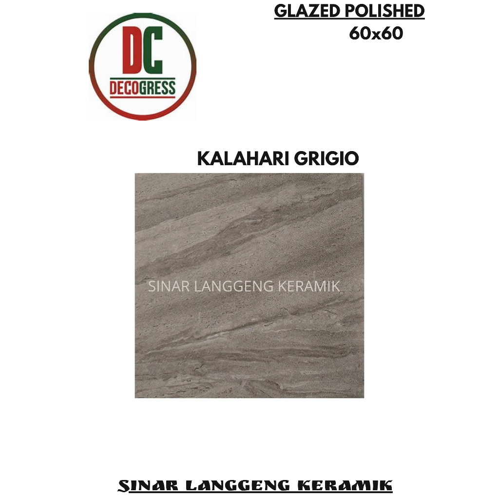 Jual DECOGRESS GRANIT TILE KALAHARI GRIGIO 60X60 LANTAI/DINDING ...