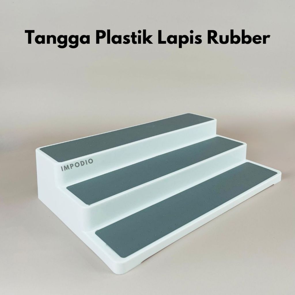 Jual IMPODIO Tangga Plastik Tingkat Lapis Rubber Rak Susun Serbaguna ...