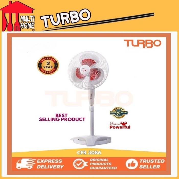 Jual TURBO STAND FAN 16 Inch CFR 3086 / CFR3086 KIPAS ANGIN BERDIRI TORNADO | Shopee Indonesia