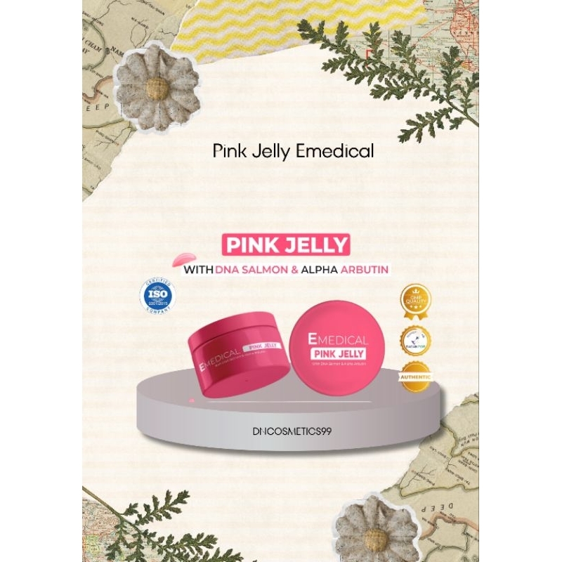 Jual EMEDICAL PINK JELLY white DNA SALMON ALPHA ARBUTIN | Shopee Indonesia