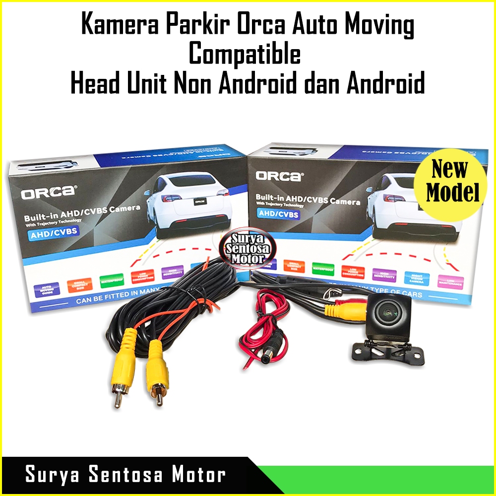Jual Kamera Mundur Parkir Mobil Belakang Orca Moving Harga Murah MCH-888 CVBS/AHD 720p | Shopee ...