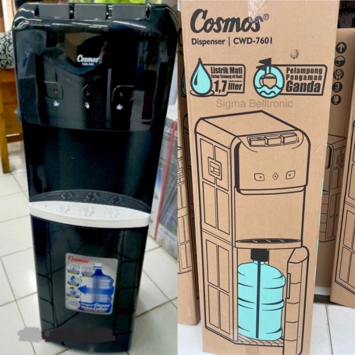Jual Dispenser Cosmos CWD-7601 Galon Bawah 3 Kran / CWD7601 BOGOR GOJEK ...