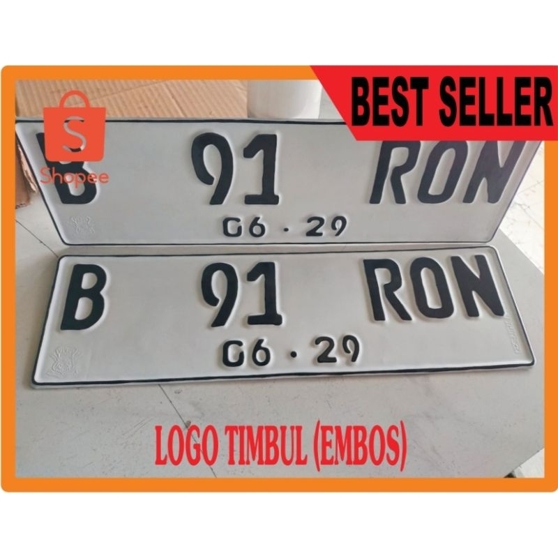 Jual Ready plat nomor mobil ukuran standar, font baru & font lama ...