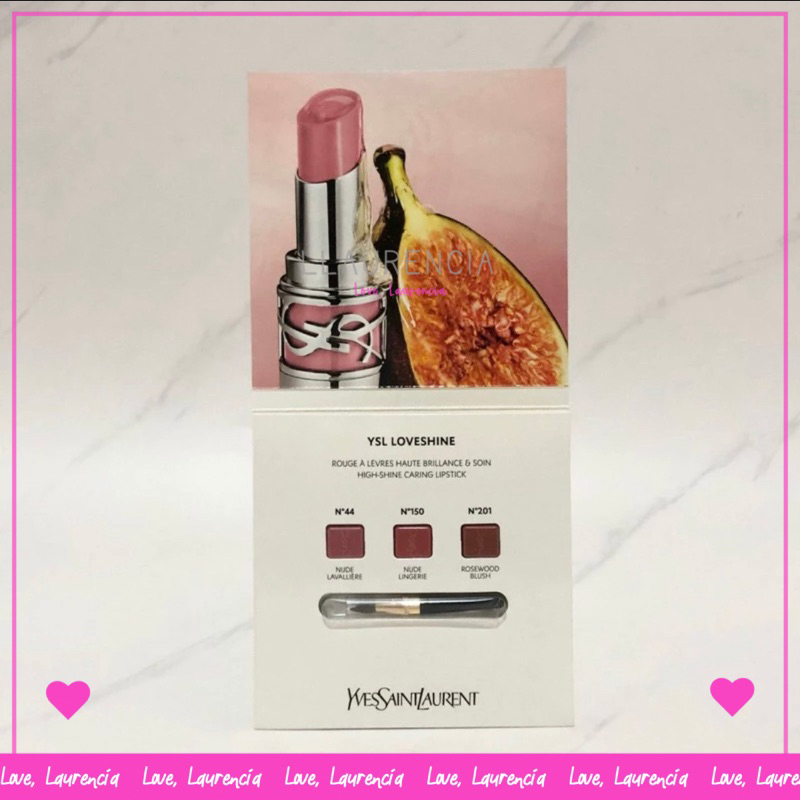 Jual YSL Loveshine Lip Oil Stick Sample Set with Brush / high shine ...
