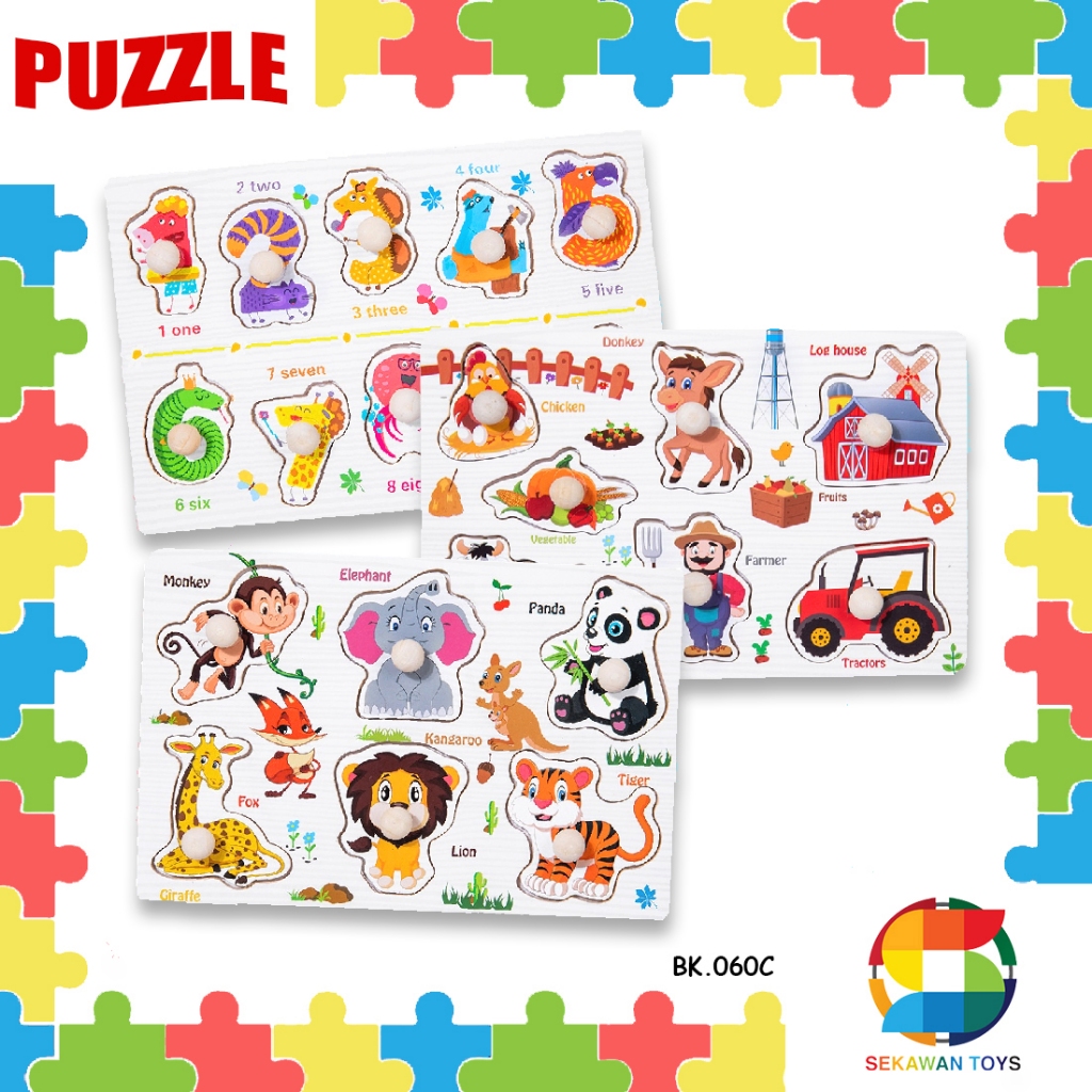 Jual Mainan Edukasi Anak Puzzle Kayu/ Wooden Puzzle Toys / Puzzle Kayu ...