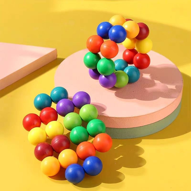 Jual # HJ # MAINAN EDUKASI ANAK PUZZLE DIY PEREDA STRES BOLA AJAIB ...