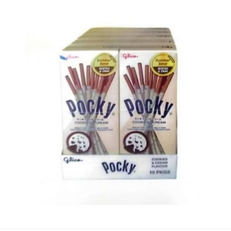 Jual POCKY MINI 1 PACK ISI 10 X 22GR | POCKY COKLAT | POCKY STRAWBERRY ...