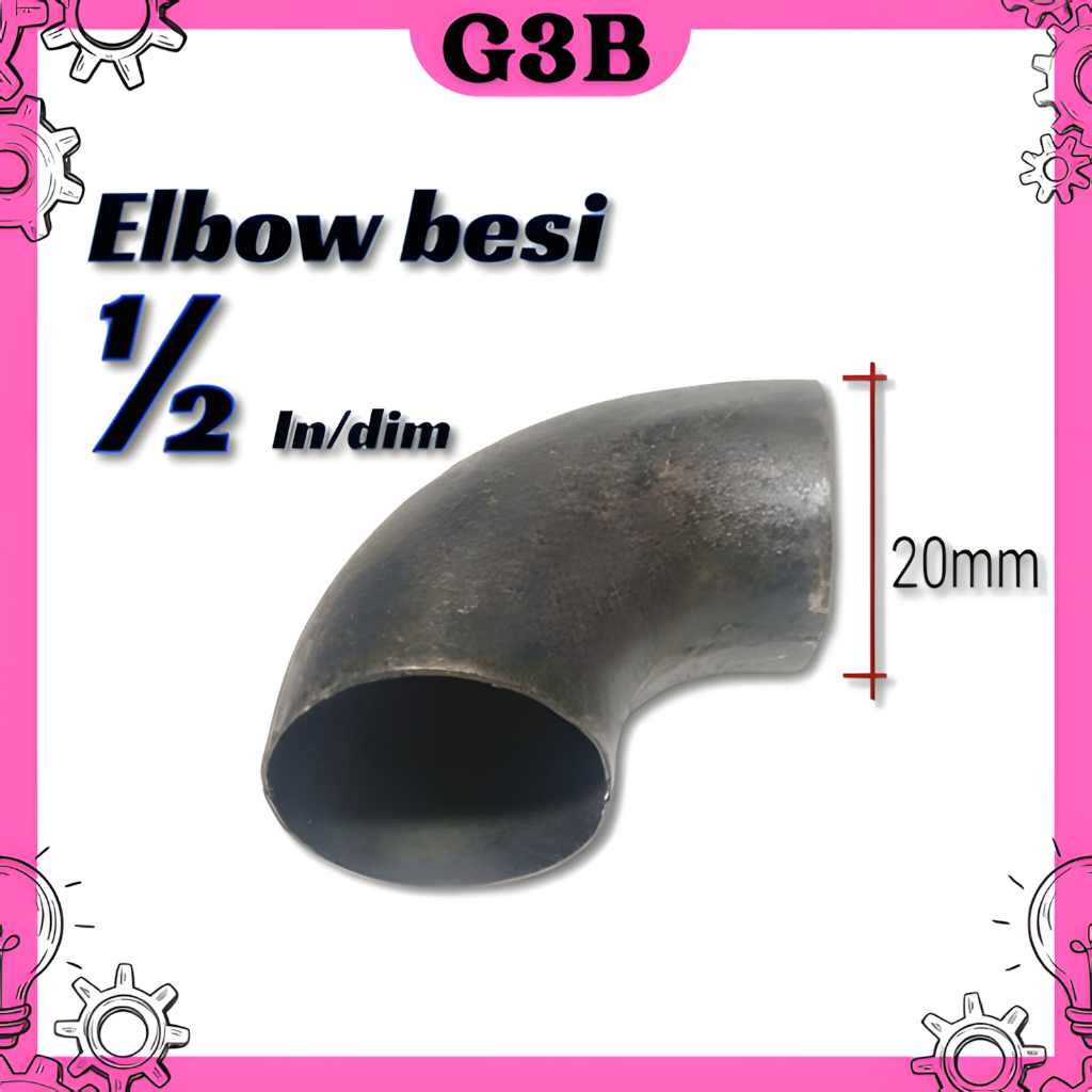 Jual Elbow besi pipa las uk 1/2 inch elbo Lbow keni knee pipa las ...