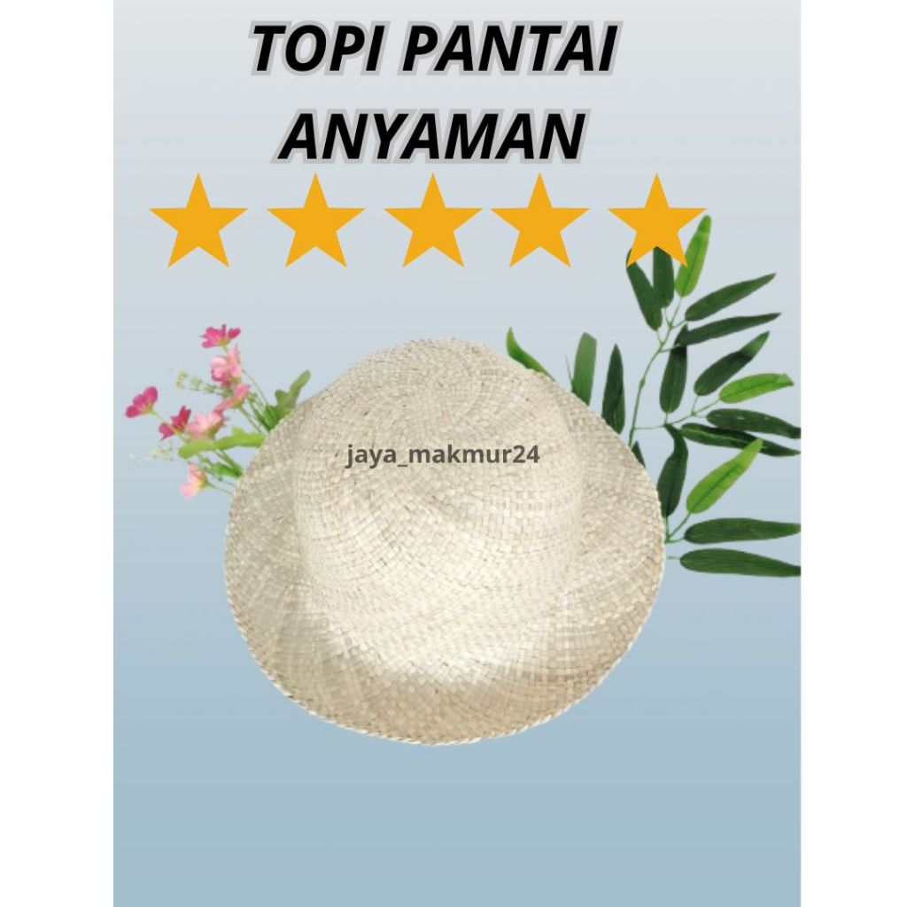 Jual topi pria / topi pandan anyaman | Shopee Indonesia