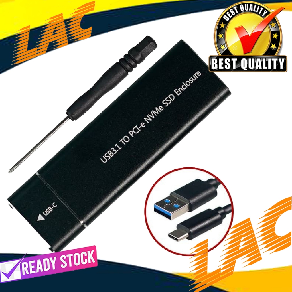 Jual CASE SSD Enclosure Casing SSD M2 NVME USB 3.1 to M.2 NVME | Shopee ...