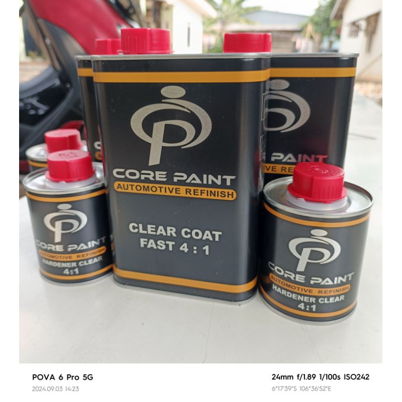 Jual Clear 4:1 fast core paint fast dry 1liter | Shopee Indonesia