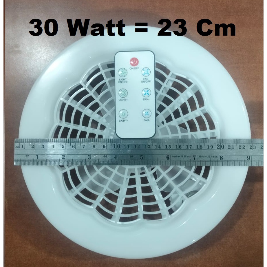 Jual Lampu Kipas Angin Remote 2in1 30W Kipas Angin Plafon Fan & Light ...