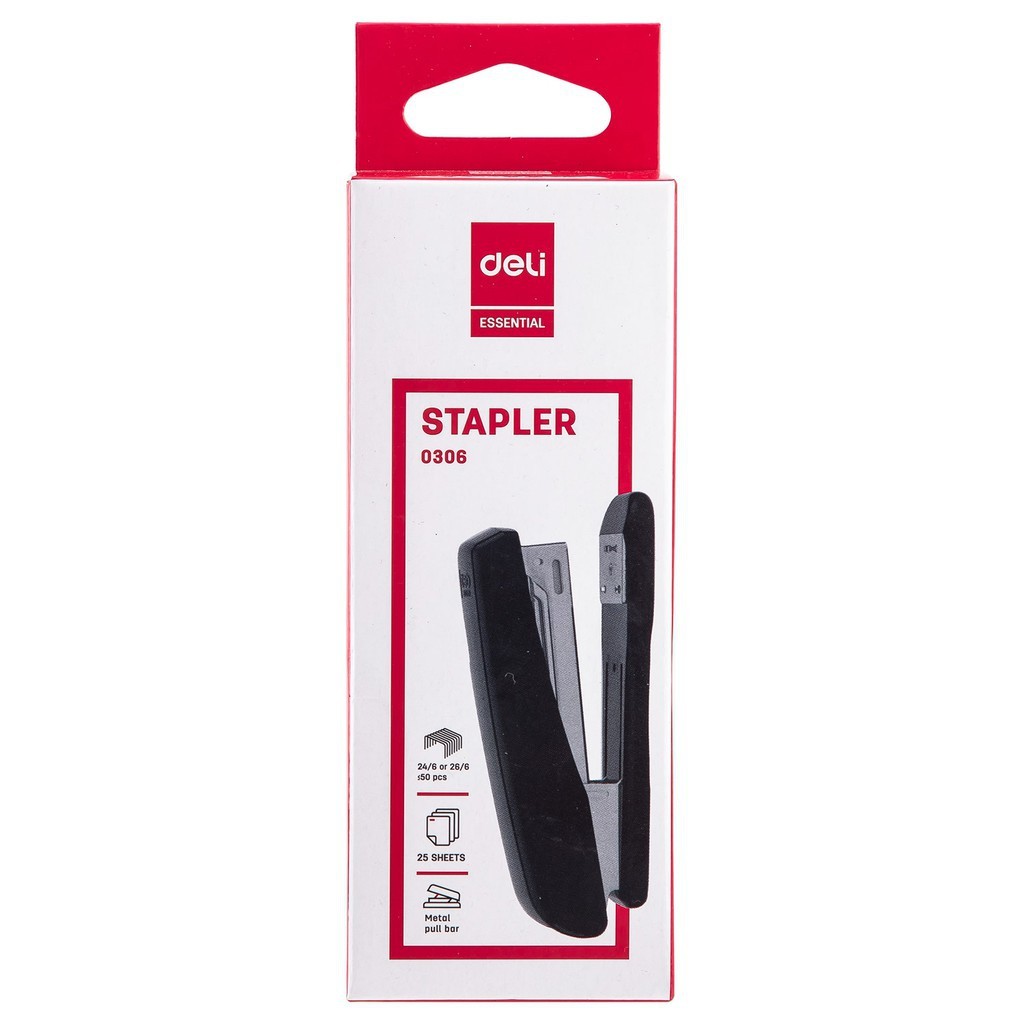 Jual Deli Stapler 24/6 E0306 Half Strip (NO 3) | Shopee Indonesia