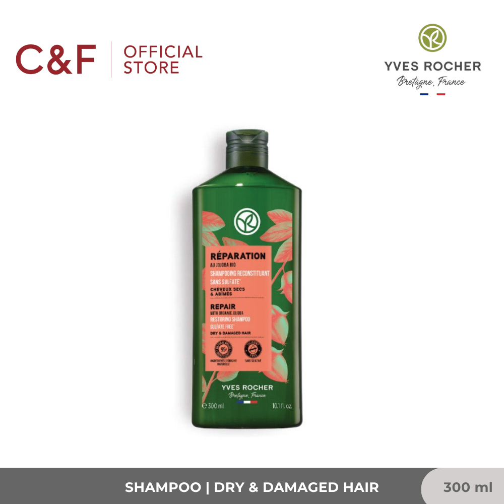 Jual Yves Rocher Repair Restoring Shampoo 300 ml | Shopee Indonesia