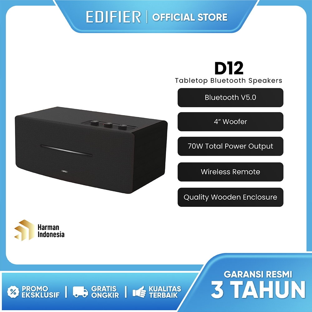 Jual EDIFIER D12 Tabletop Bluetooth Speaker | Shopee Indonesia