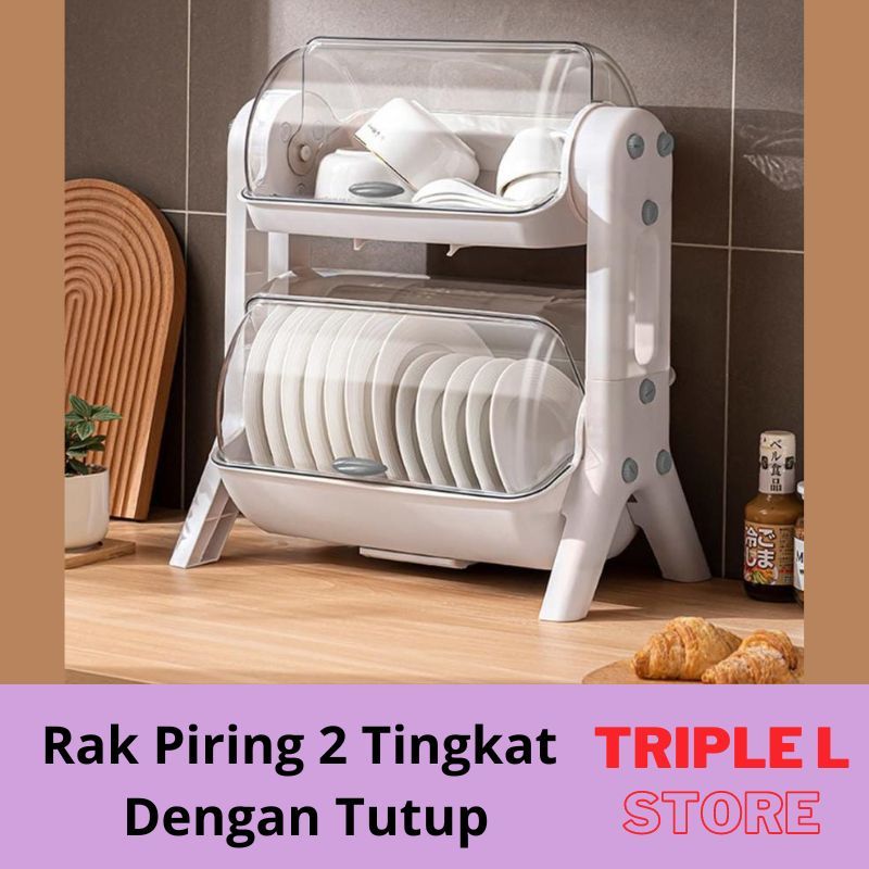 Jual INFORMA Rak Piring Gelas Pengering Piring Gelas 2 Tingkat Dengan ...