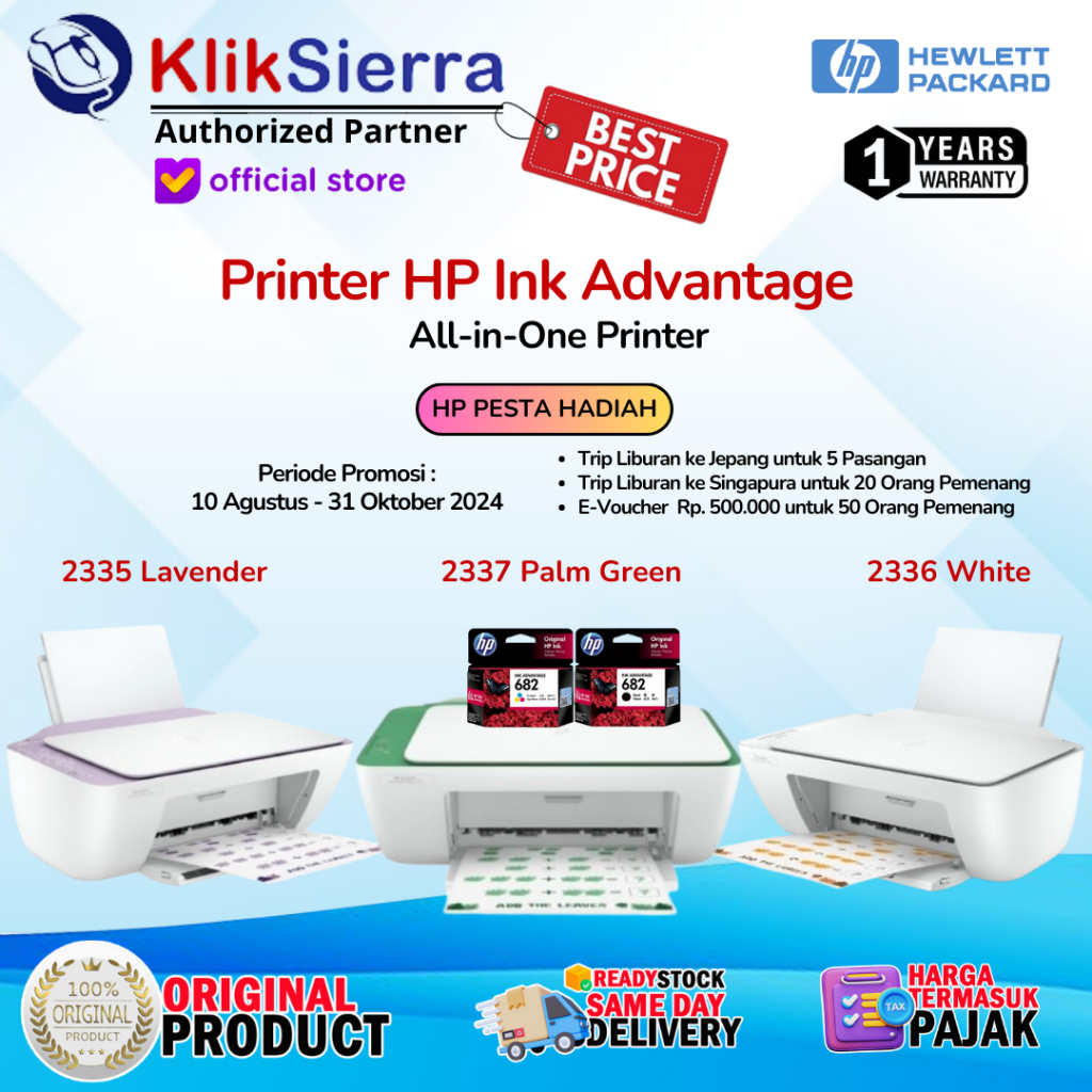 Jual HP Ink Advantage HP 2335 2336 2337 All in One Printer Deskjet ...