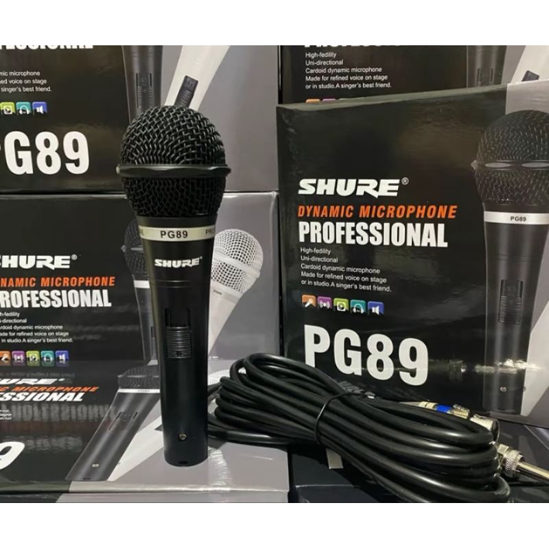 Jual mic kabel sure pg 89 / jb voice studio kualitas suara jernih ...