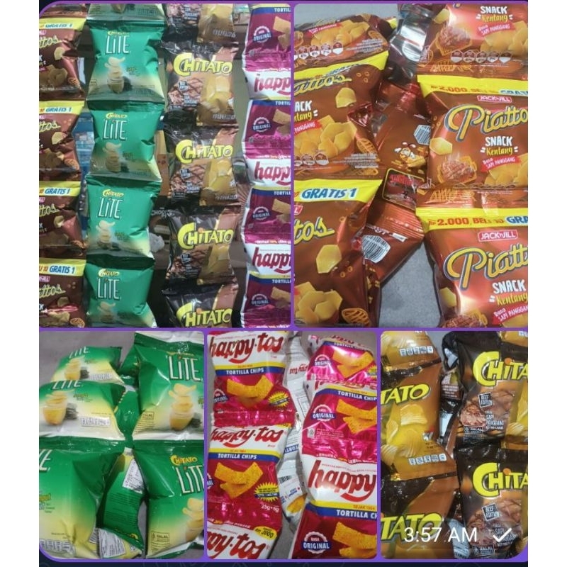 Jual Aneka snack 1 renteng dan 1 box happytos tortilla chips hapytos ...