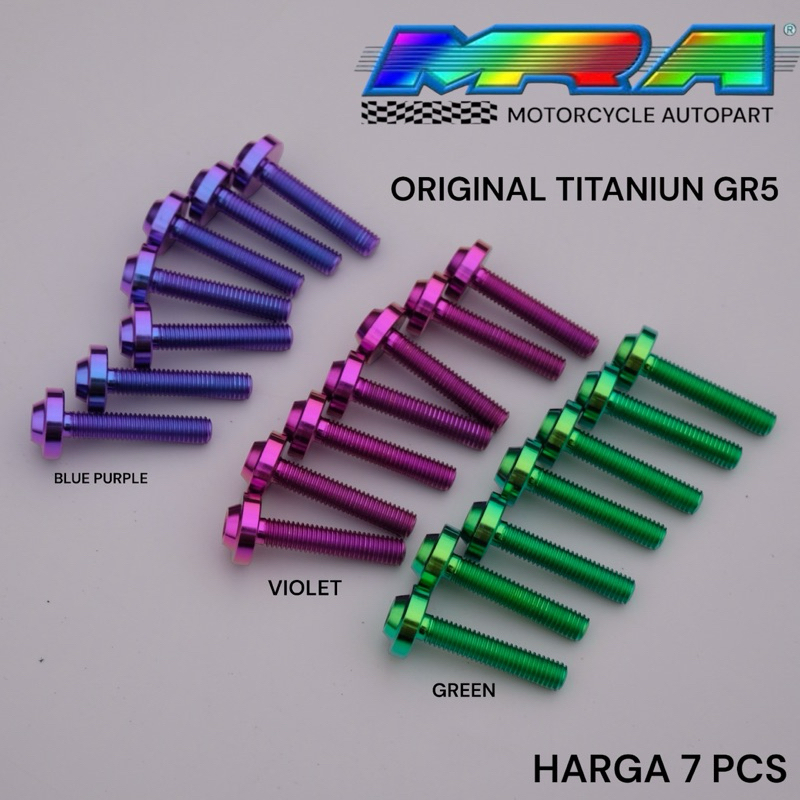 Jual BAUT TITANIUM GRADE 5 TUTUP TANGKI KAWASAKI NINJA R RR SS ISI 7 pcs baut | Shopee Indonesia