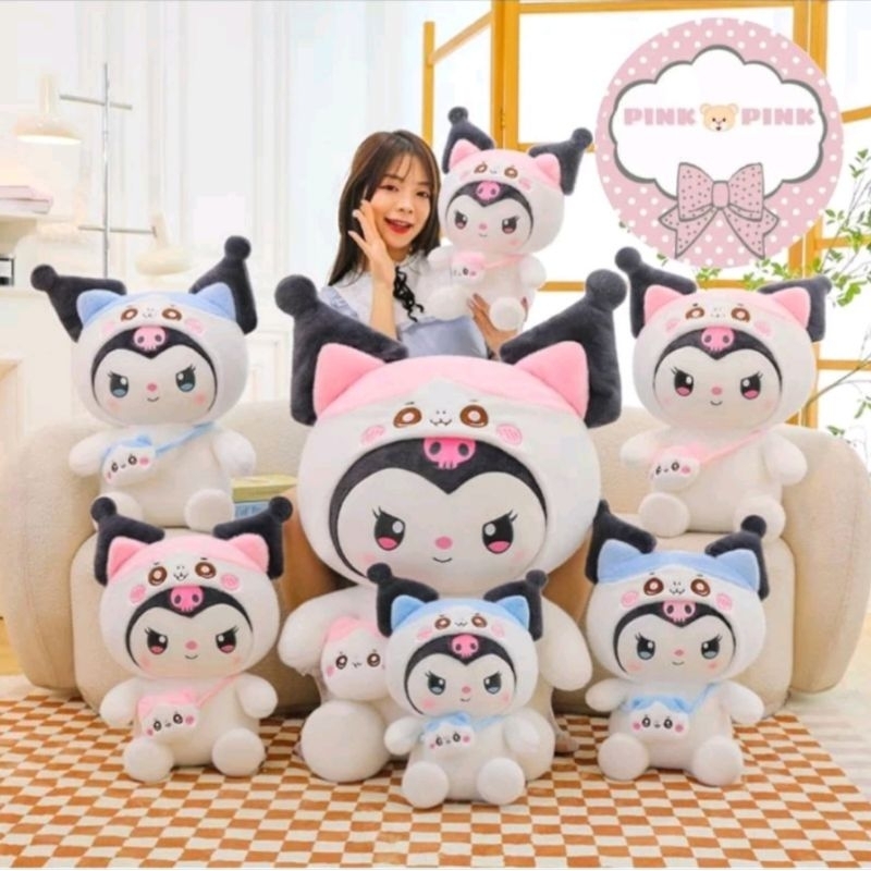 Jual boneka mewah lucu snario kuromi tas 40 cm berlebel SNI | Shopee ...
