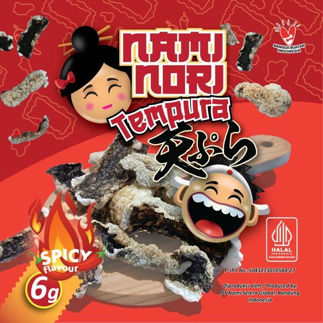 Jual NAMINORI TEMPURA Cemilan Rumput Laut / Seaweed / Nori rasa SPICY ...