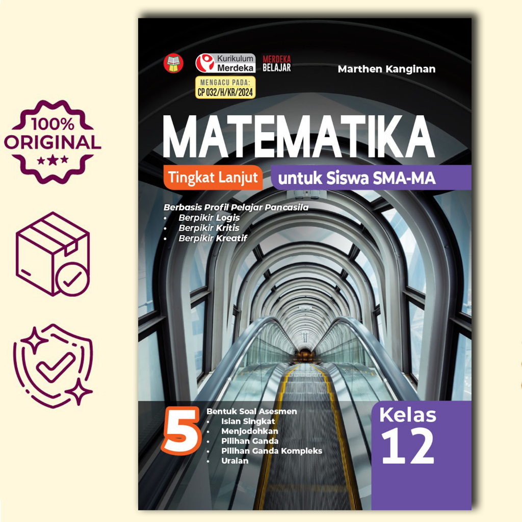 Jual Buku Matematika Tingkat Lanjut SMA kelas 12 Kurikulum Merdeka - Berbasis Profil Palajar ...