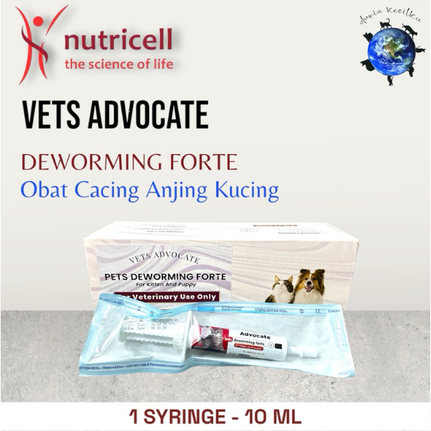Jual Nutricell Vets Advocate Pets Deworming Forte - Obat Cacing Kucing ...