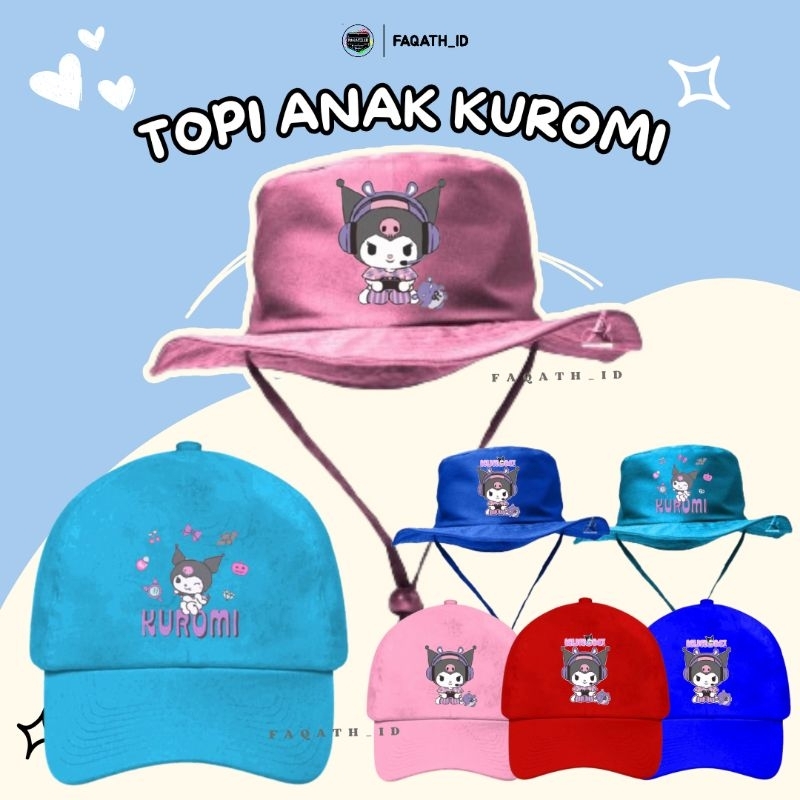 Jual Topi Anak Kuromi My Melody Topi Rimba Anak Animasi Kartun Terlaris ...