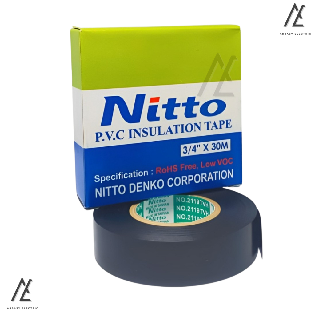 Jual PAKET HEMAT 10 PCS Isolasi Kabel Listrik Nitto 3/4 Inch x 30 Meter ...