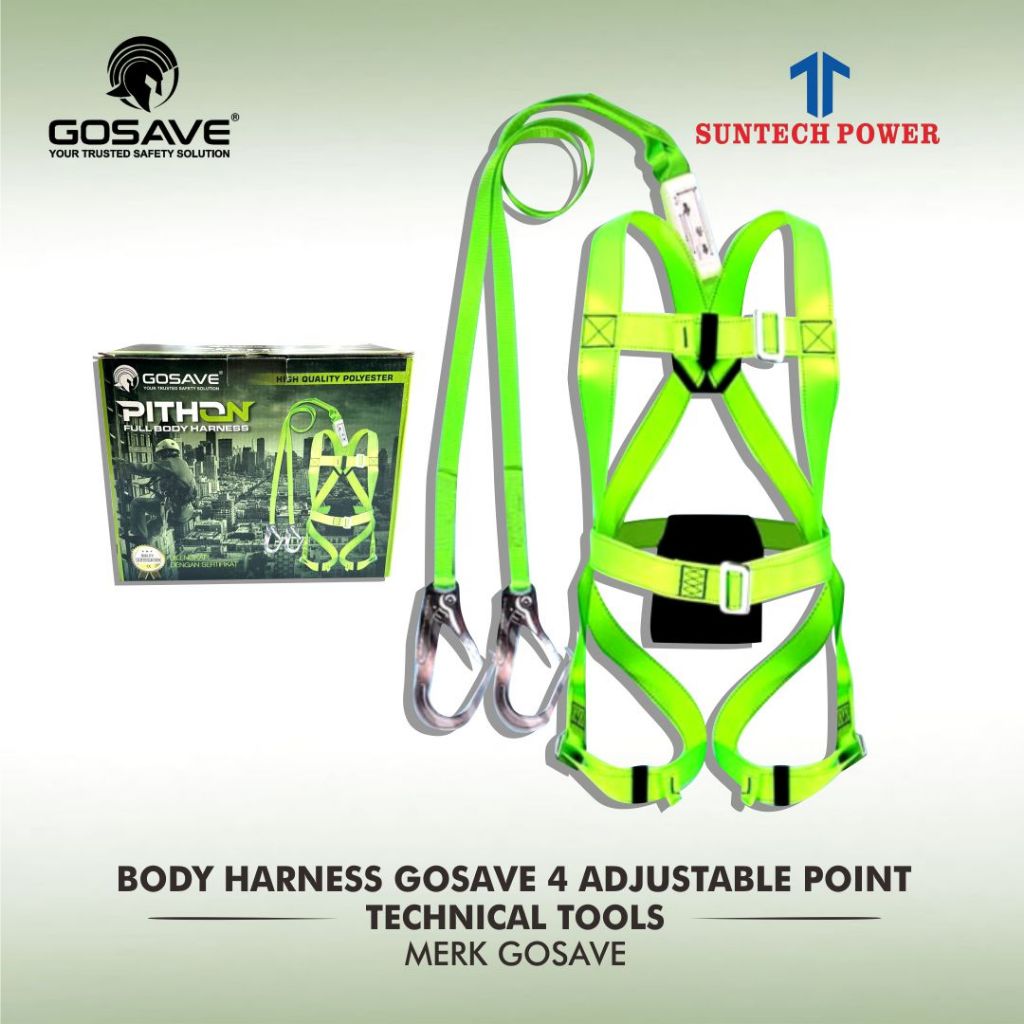 Jual Full Body Harness Go Save 4 Adjustable Point Pithon High Quality ...