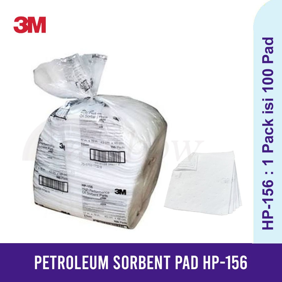 Jual Pembersih Minyak / 3M Petroleum Sorbent Pad HP-156 / Oil Absorbent ...