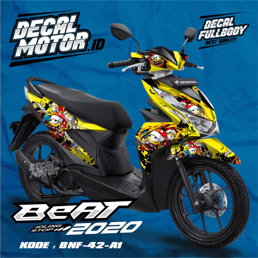 Jual Stiker Motor Full Body Beat New Deluxe / Decal Motif Custom ...