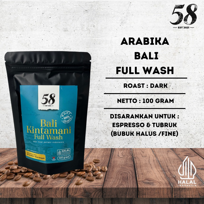Jual Kopi Arabika Bali Kintamani Full Wash Dark Roast | Shopee Indonesia