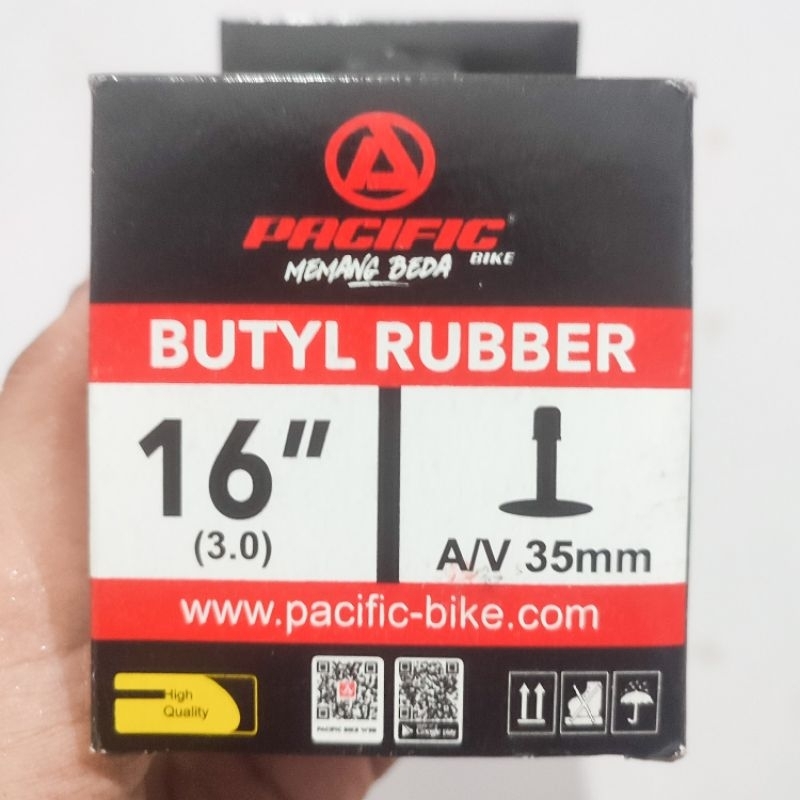 Jual Ban Dalam Sepeda Pacific 16 Inch Ukuran 16x3.0 Atau 16 x 3.0 AV 35mm | Shopee Indonesia