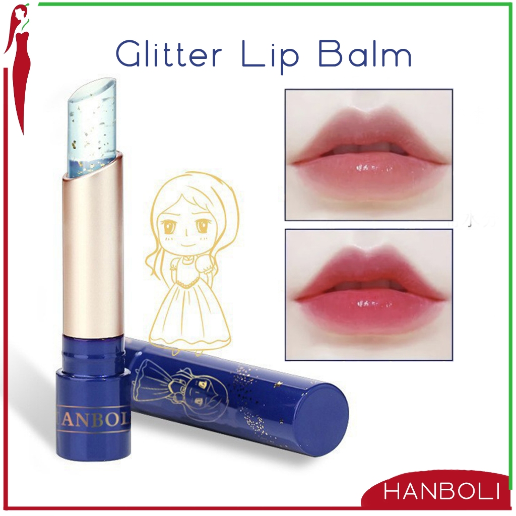 Jual HANBOLI Lip Balm 24K Gold Princess Rose Oil Berubah Warna ...