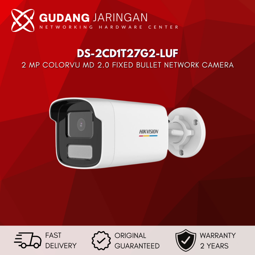 Jual HIKVISION DS-2CD1T27G2-LUF 2 MP ColorVu MD 2.0 Fixed Bullet ...