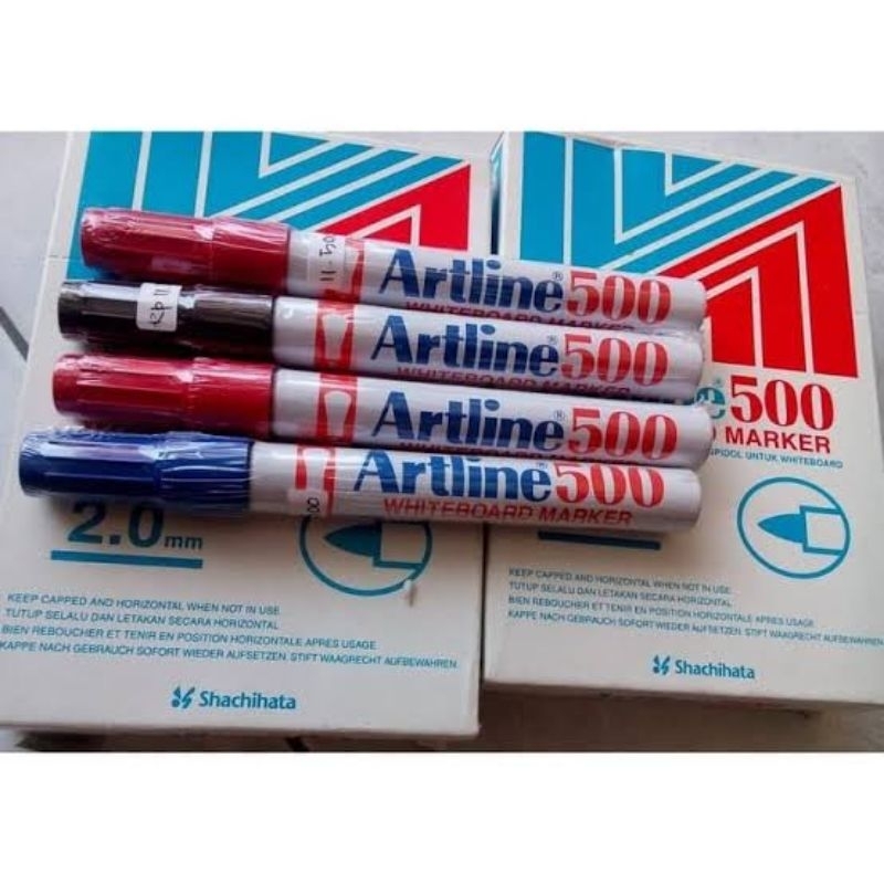 Jual Spidol Whiteboard Artline /pack - Biru | Shopee Indonesia