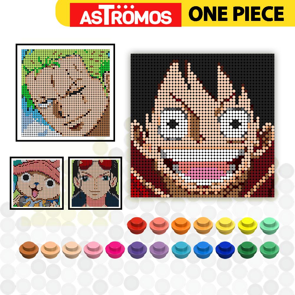 Jual MOSA Bricks One Piece Build By Number 48x48 by ASTROMOS / DIY ...
