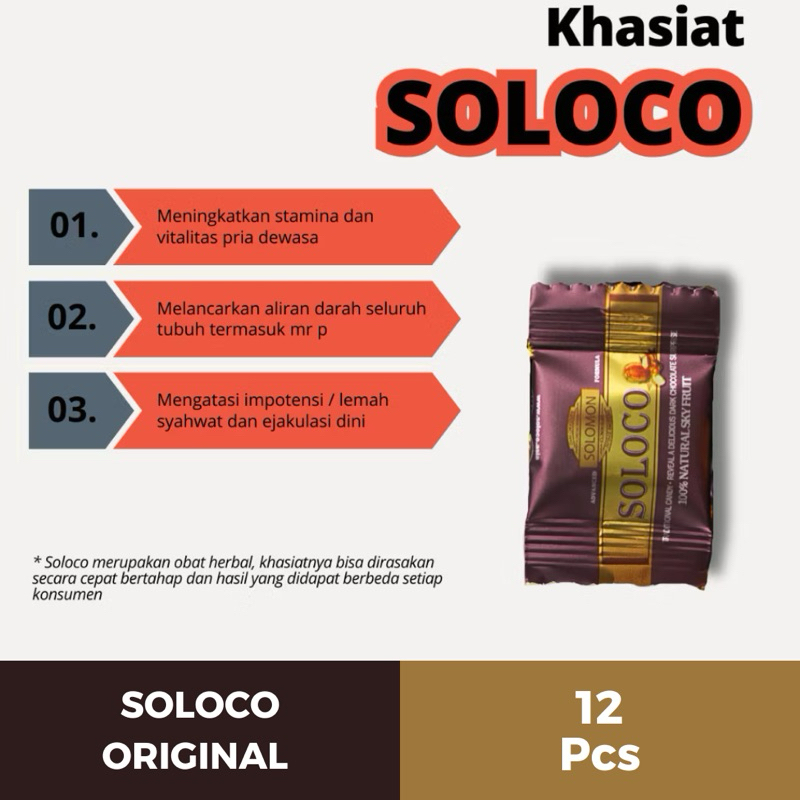 Jual Soloco Permen Penambah Stamina Suplemen Kesehatan isi 12 Pcs ...