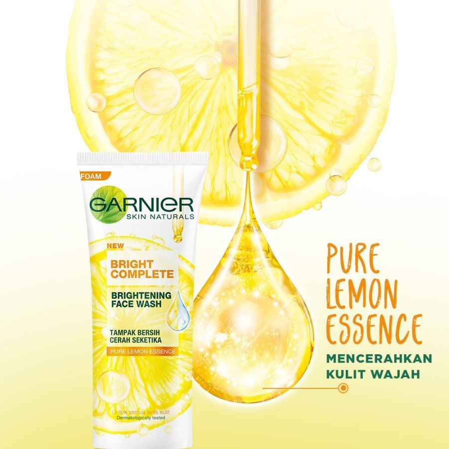 Jual Garnier Bright Complete Foam | Garnier Bright Complete Face Wash ...