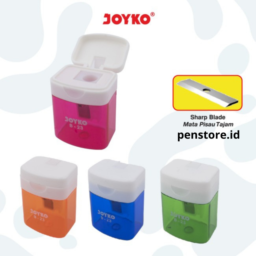 Jual (pcs) Orotan Pensil Joyko B-23 - Sharpener Joyko B 23 - Serutan/Rautan Manual Murah ...