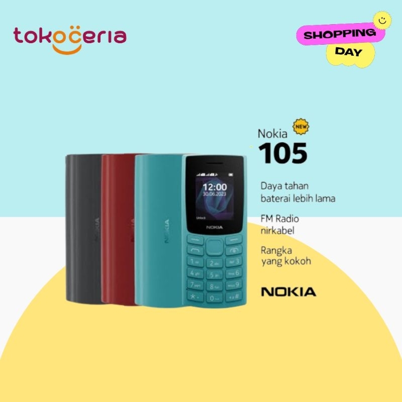 Jual NOKIA 105 LEDA 2023 GARANSI RESMI | Shopee Indonesia