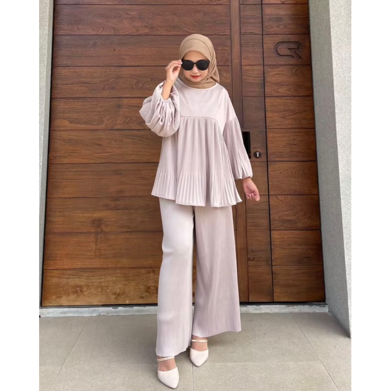 Jual KALOLA SETCEL PLISKET (READY WARNA LATTE) (NEW) | Shopee Indonesia