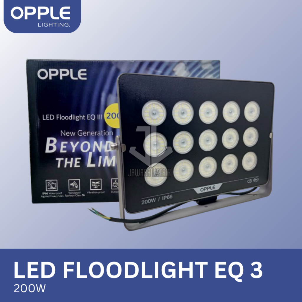 Jual OPPLE LAMPU SOROT 200W LED FLOODLIGHT EQ 3 IP66 | Shopee Indonesia