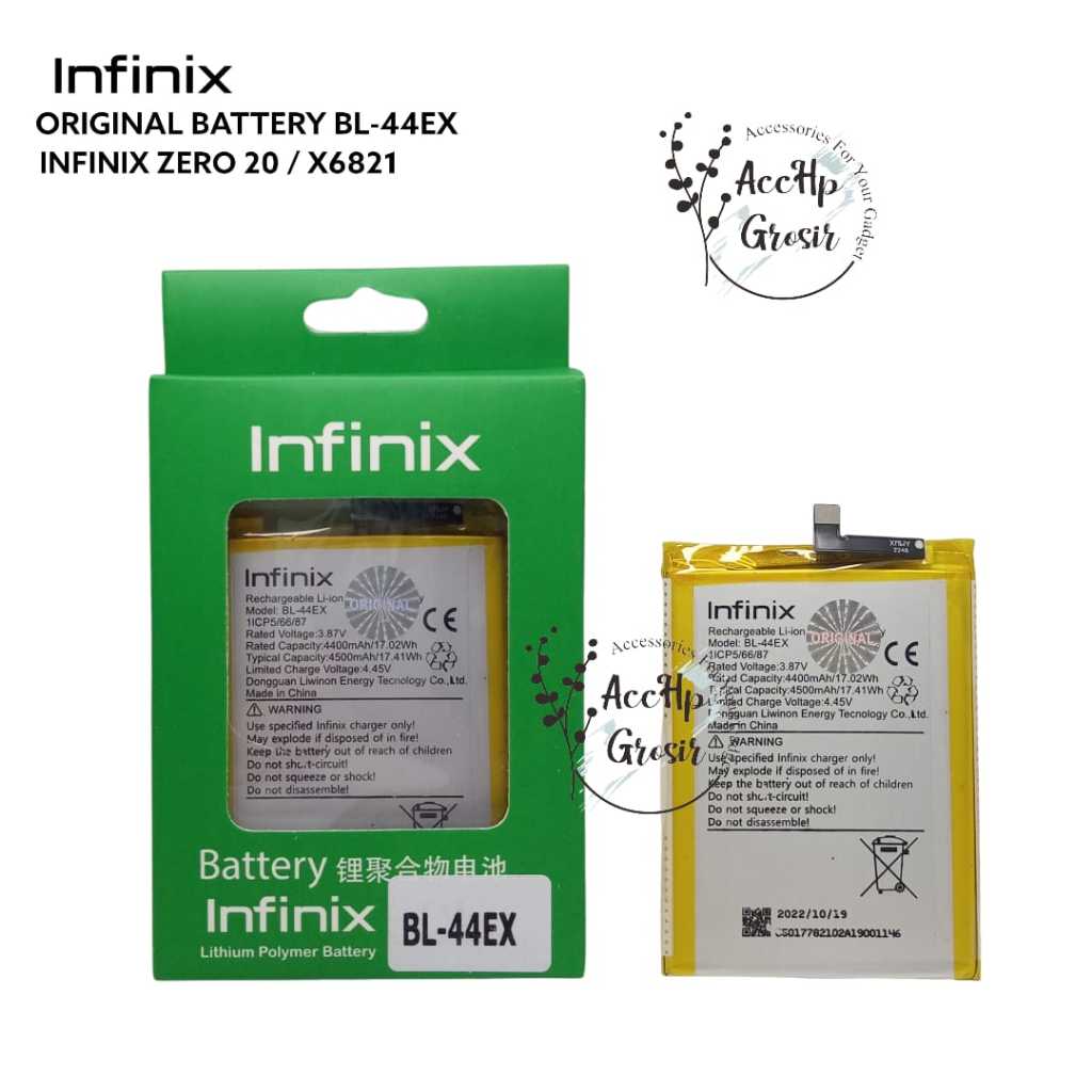 Jual Batre Baterai Infinix Zero 20 X6821 / Zero X PRO X6811 BL-44EX ...