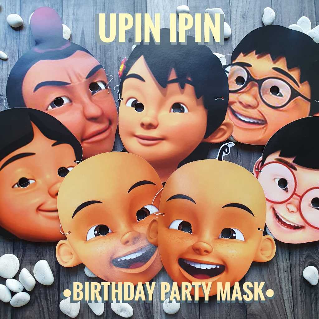 Jual Upin Ipin Topeng Pesta Mask Birthday Aksesoris Ulang Tahun Props ...