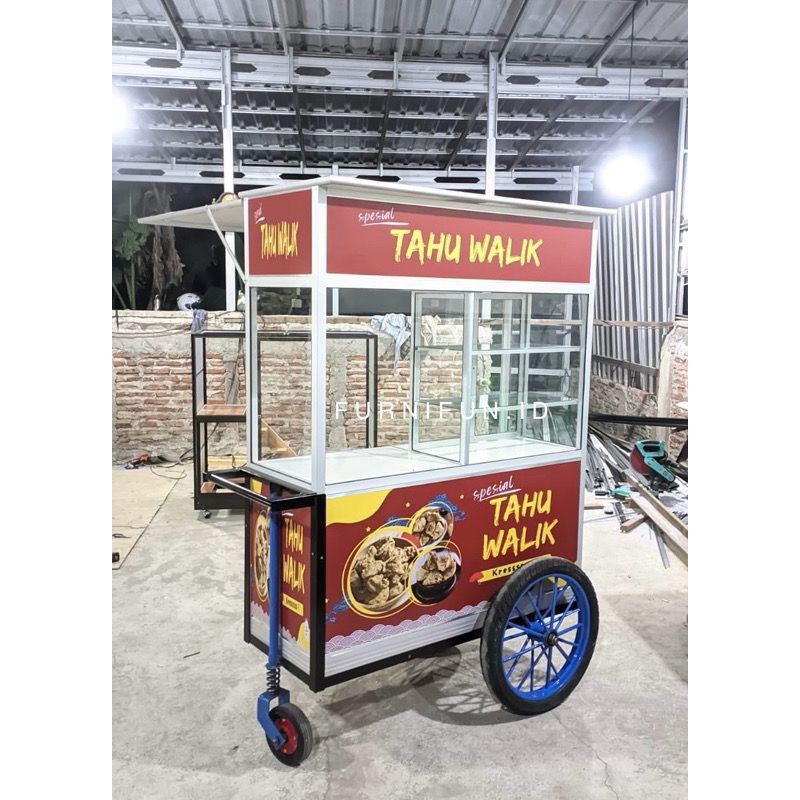 Jual Gerobak Motor / Gerobak Dorong Aluminium / Booth Jualan | Shopee ...