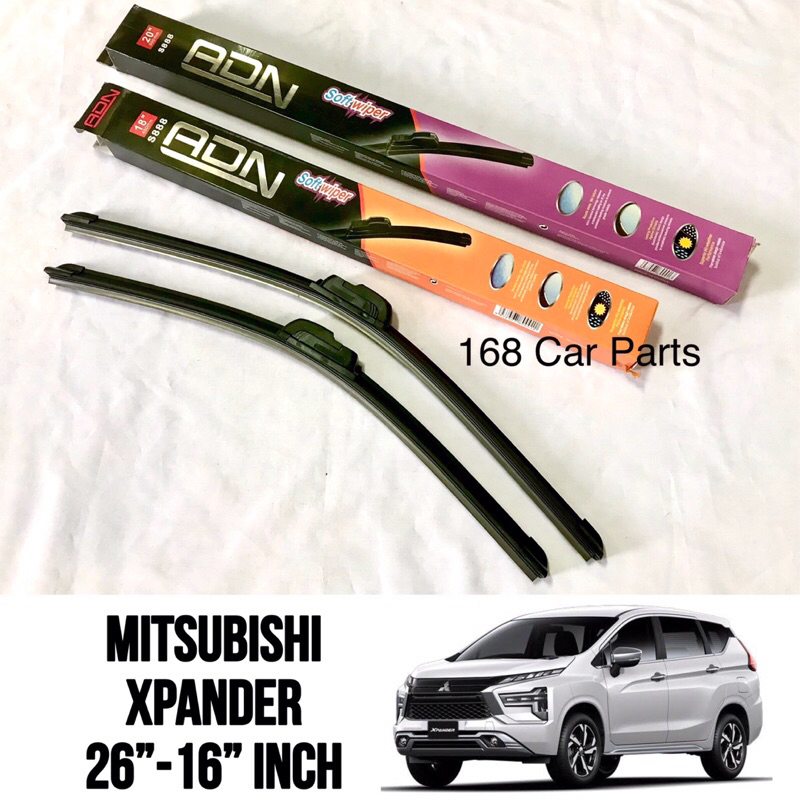 Jual Wiper Frameless Karet Adn Mitsubishi Xpander 26-16 inch Sepasang | Shopee Indonesia